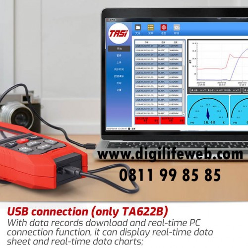 Temperature Humidity Meter Data Logger TASI TA622B